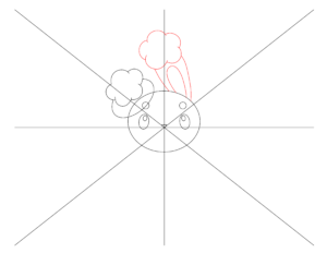 How to draw Pokemon Buneary step 5 · Windingpathsart.com